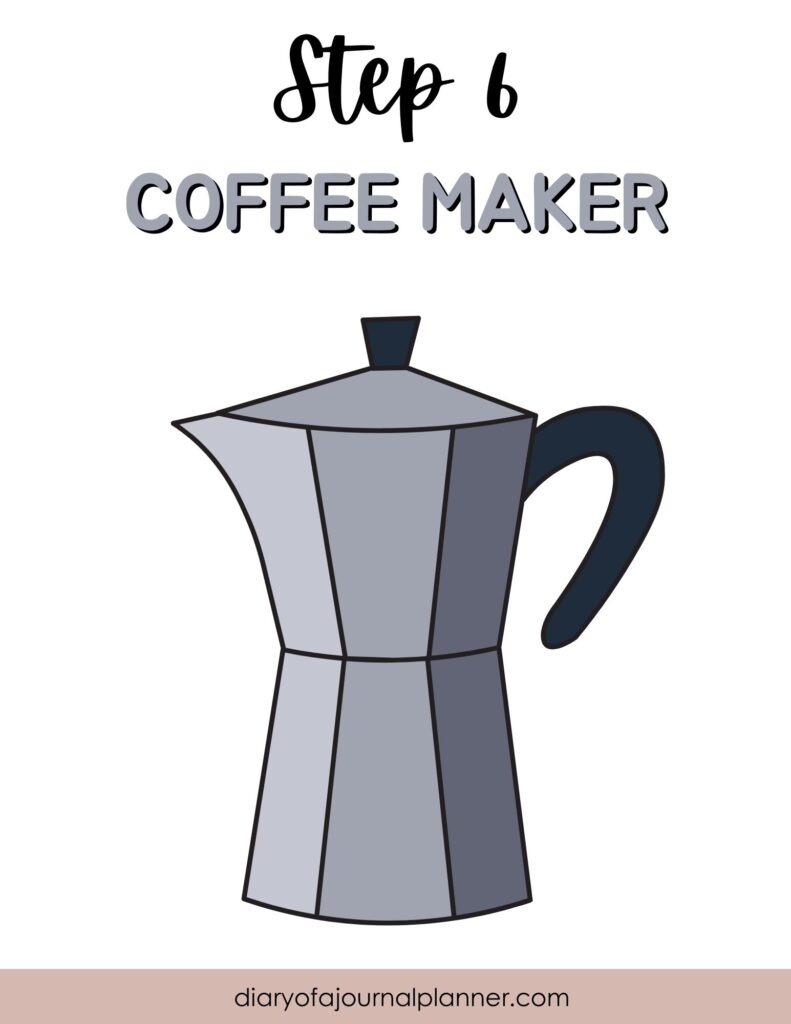 How To Draw A Coffee Maker – Easy Coffee Maker Drawing To Try