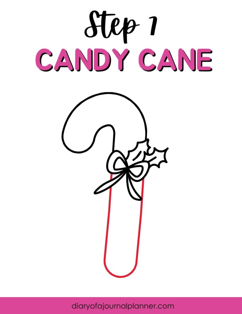 How To Draw A Candy Cane – Easy Candy Cane Drawing To Try