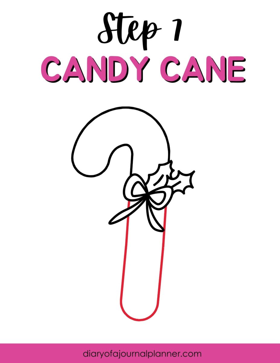 How To Draw A Candy Cane – Easy Candy Cane Drawing To Try