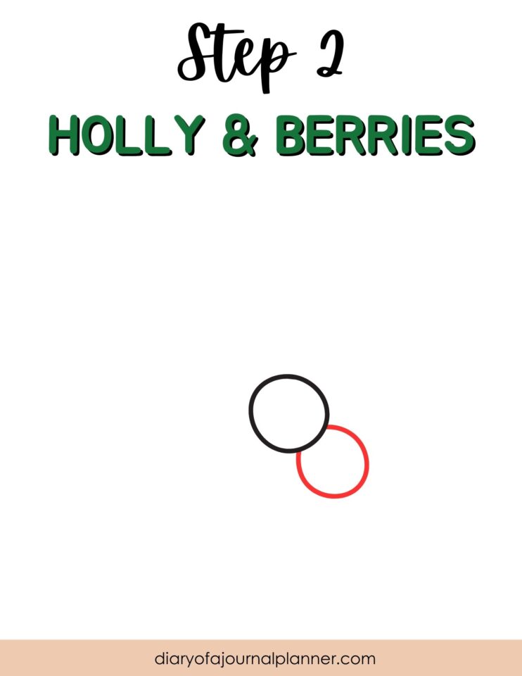 How to Draw Holly – Easy Holly Drawing To Try