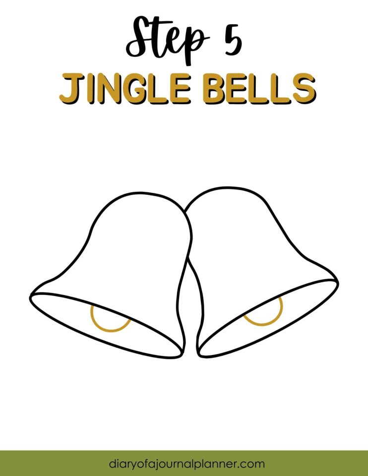 How to Draw Jingle Bells – Easy Christmas Bells Drawing To Try