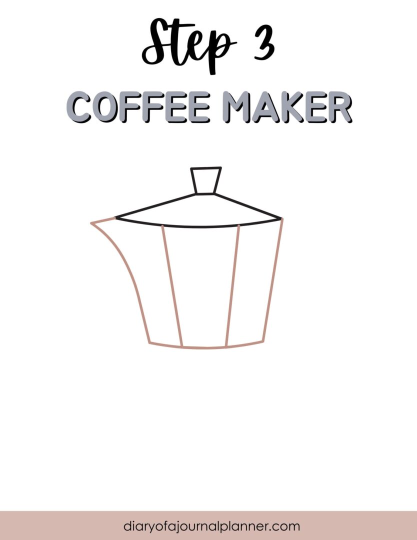 How To Draw A Coffee Maker – Easy Coffee Maker Drawing To Try