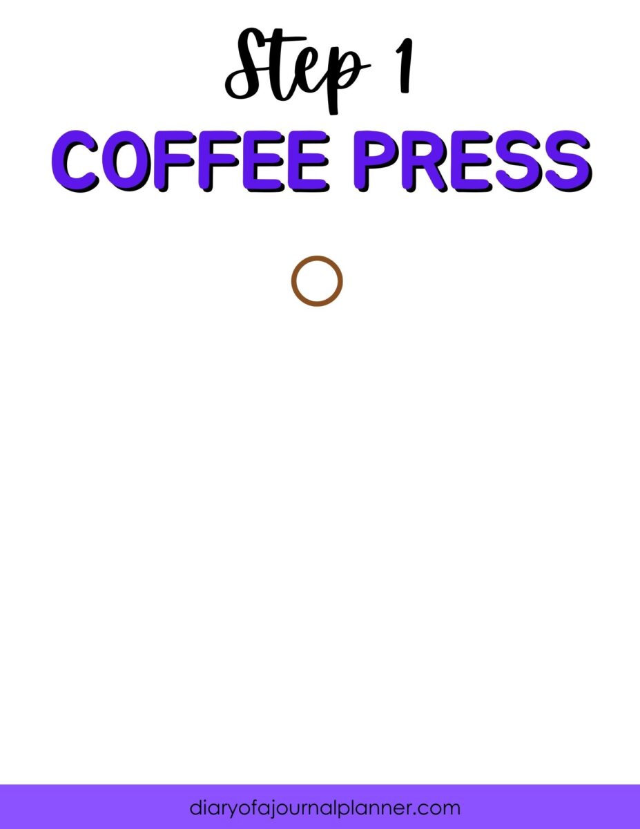 How to Draw A Coffee Press – Easy Coffee Press Drawing To Try