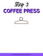 How to Draw A Coffee Press – Easy Coffee Press Drawing To Try