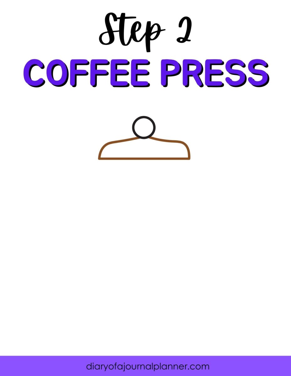 How to Draw A Coffee Press – Easy Coffee Press Drawing To Try