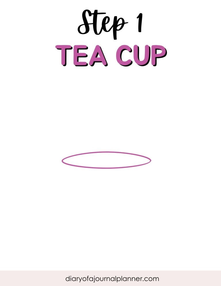 How To Draw A Tea Cup – Easy Tea Cup Drawing To Try