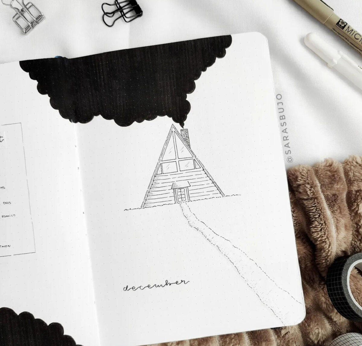 December Bujo Cover Pages