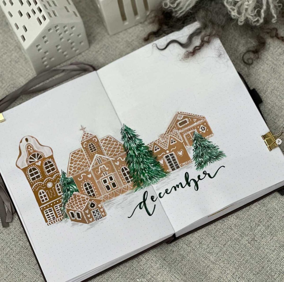 December Bujo Cover Pages