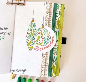 December Bujo Cover Pages