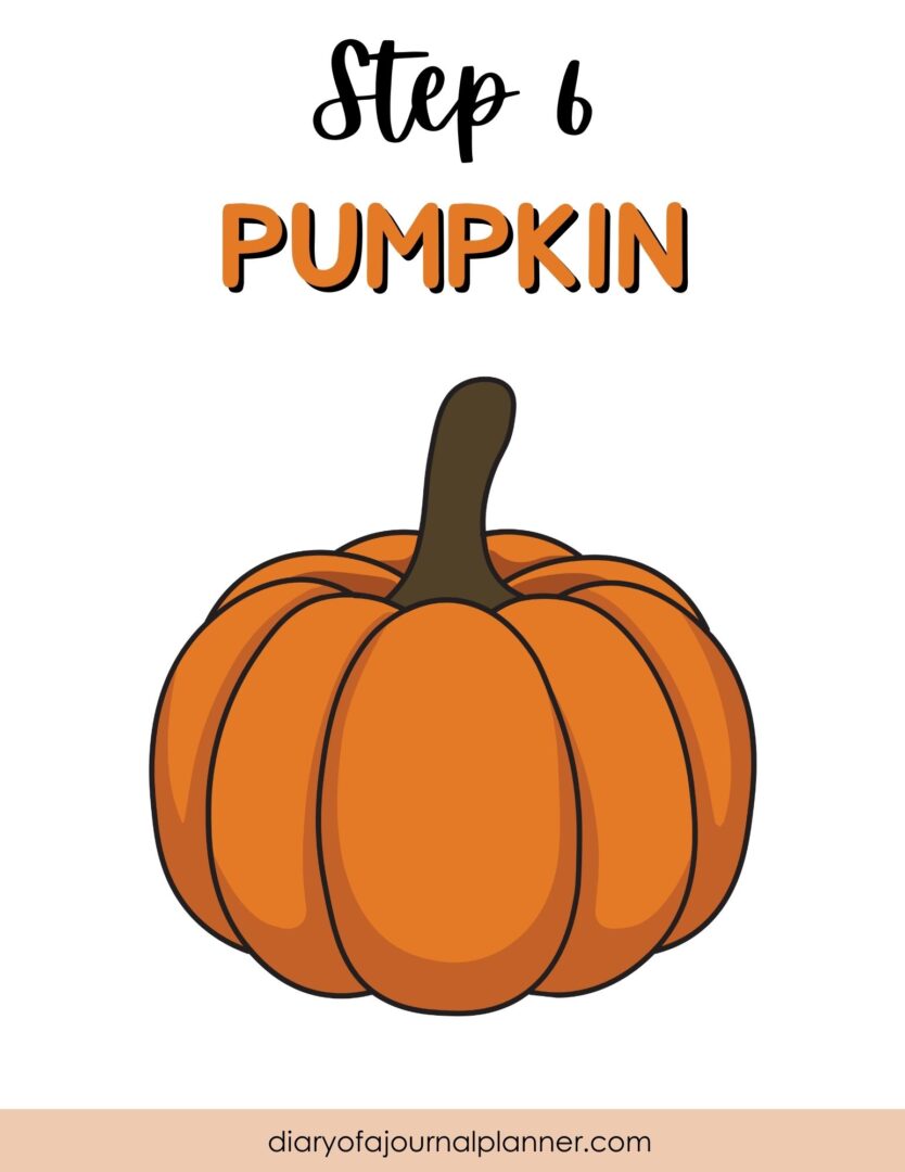 How To Draw A Pumpkin – Easy Pumpkin Drawing To Try