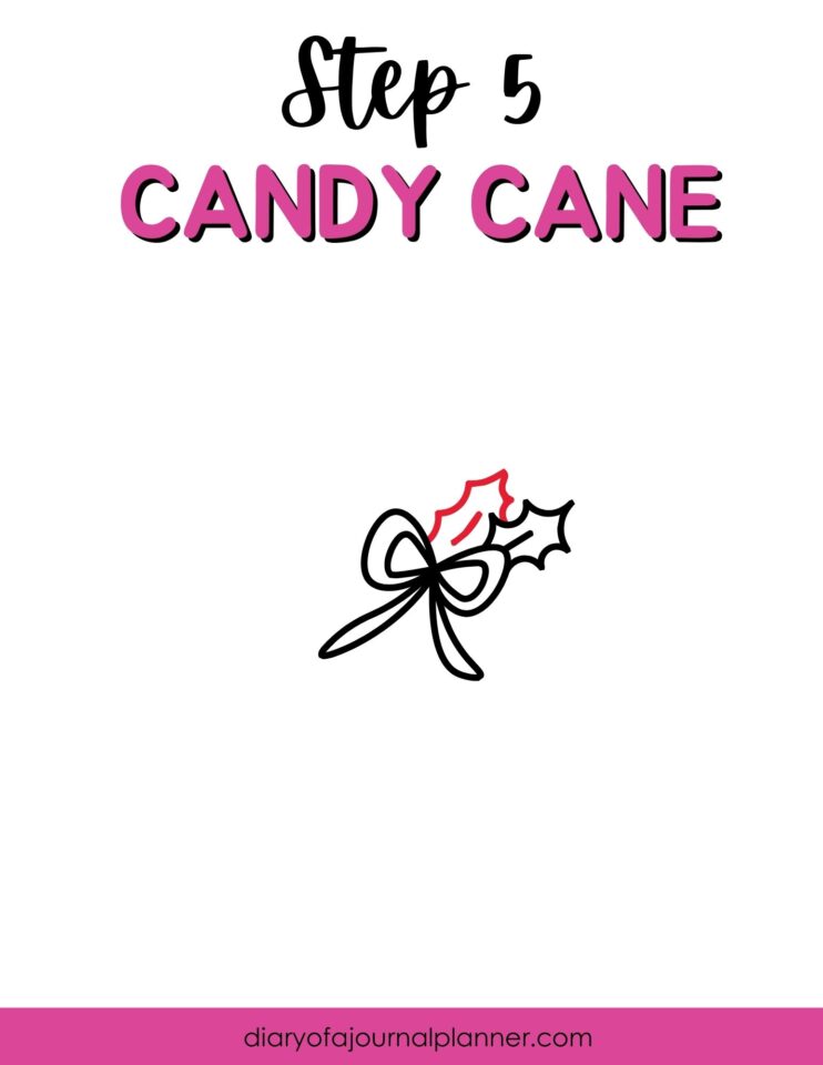 How To Draw A Candy Cane – Easy Candy Cane Drawing To Try