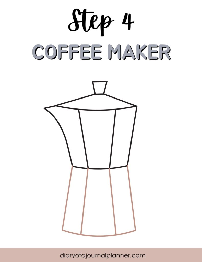 How To Draw A Coffee Maker – Easy Coffee Maker Drawing To Try