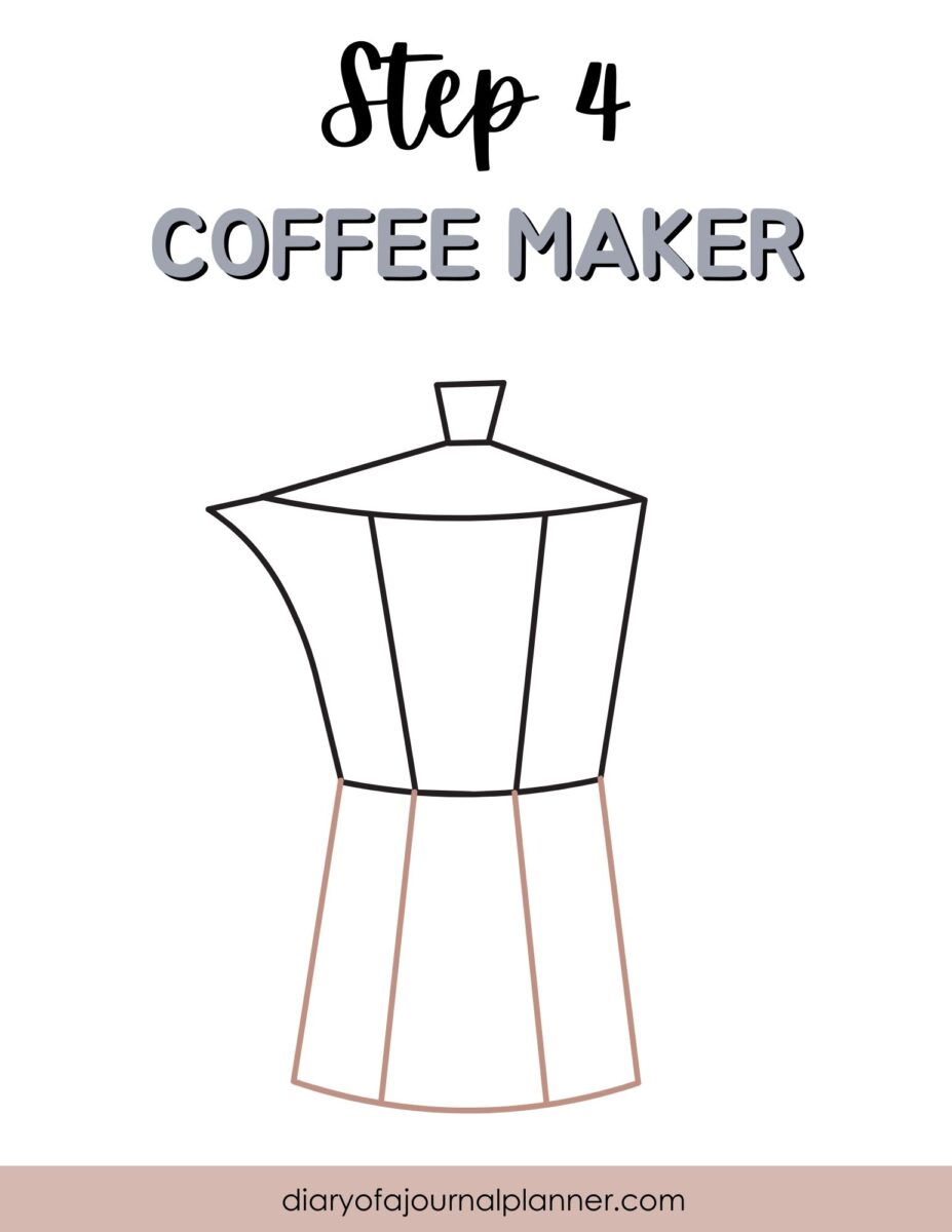 How To Draw A Coffee Maker – Easy Coffee Maker Drawing To Try