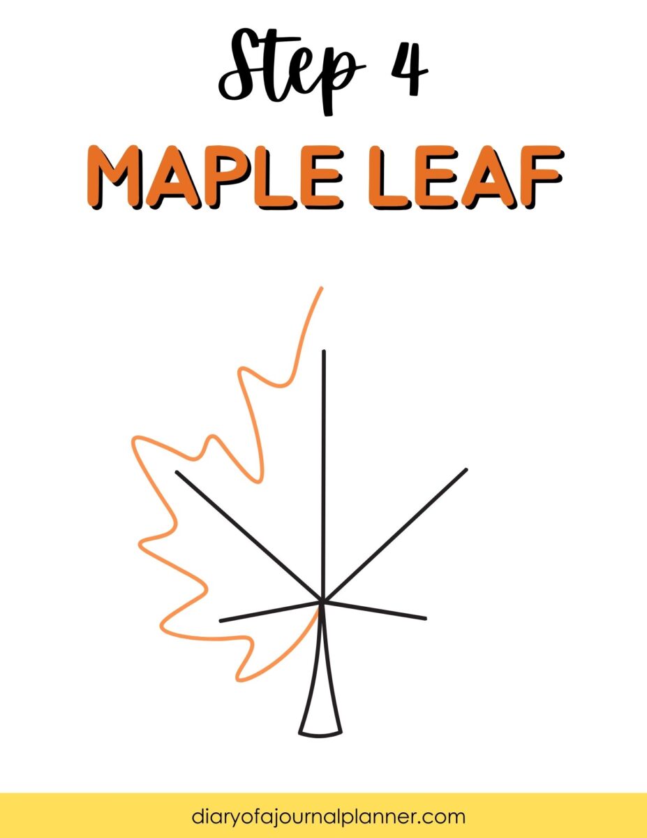 How To Draw A Maple Leaf - Easy Maple Leaf Drawing To Try