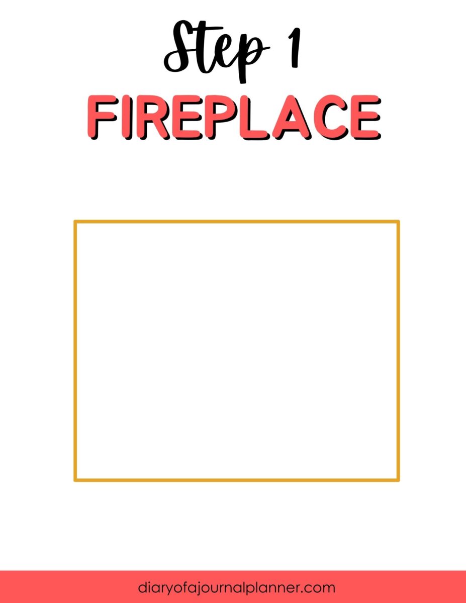 How To Draw A Fireplace – Easy Fireplace Drawing To Try