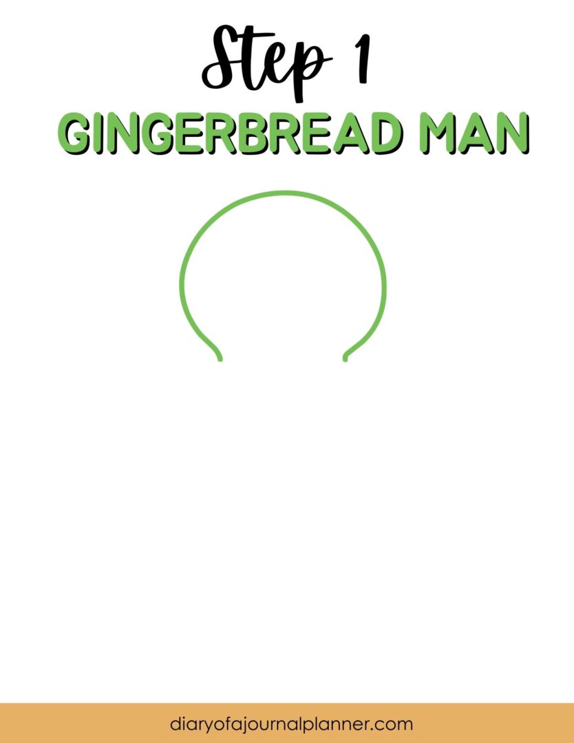 How to Draw A Gingerbread Man – Easy Gingerbread Man Drawing To Try