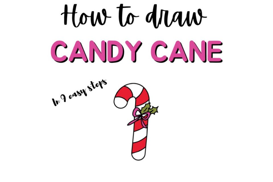 How To Draw A Candy Cane – Easy Candy Cane Drawing To Try