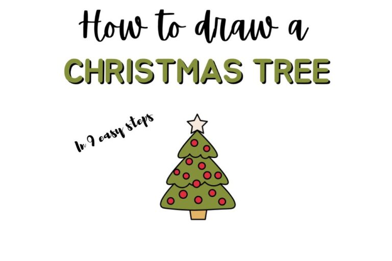 How To Draw A Christmas Tree – Easy Christmas Tree Drawing To Try