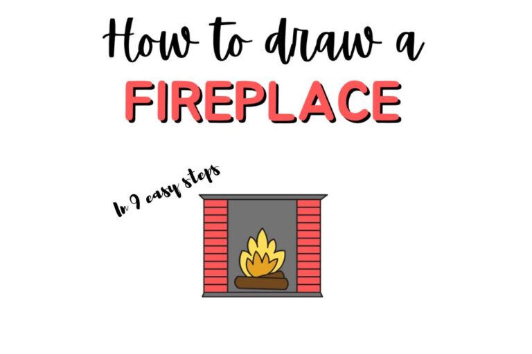 How To Draw A Fireplace – Easy Fireplace Drawing To Try