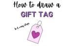 How to Draw A Gift Tag – Easy Gift Tag Drawing To Try