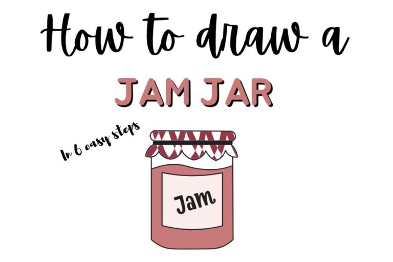 Easy Jam Jar Drawing - How To Draw A Jam Jar for Beginners