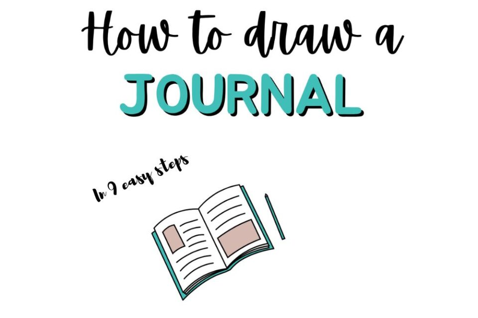 How to Draw A Journal – Easy Journal Drawing To Try