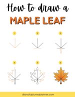 How To Draw A Maple Leaf - Easy Maple Leaf Drawing To Try
