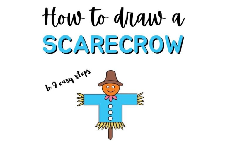 How To Draw A Scarecrow – Easy Scarecrow Drawing To Try