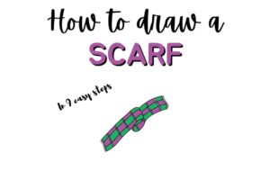 How To Draw A Scarf – Easy Scarf Drawing To Try