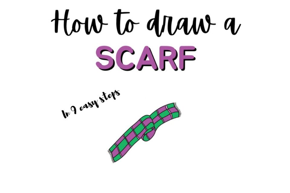 How To Draw A Scarf – Easy Scarf Drawing To Try