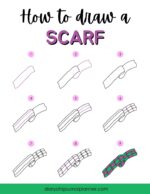 How To Draw A Scarf – Easy Scarf Drawing To Try