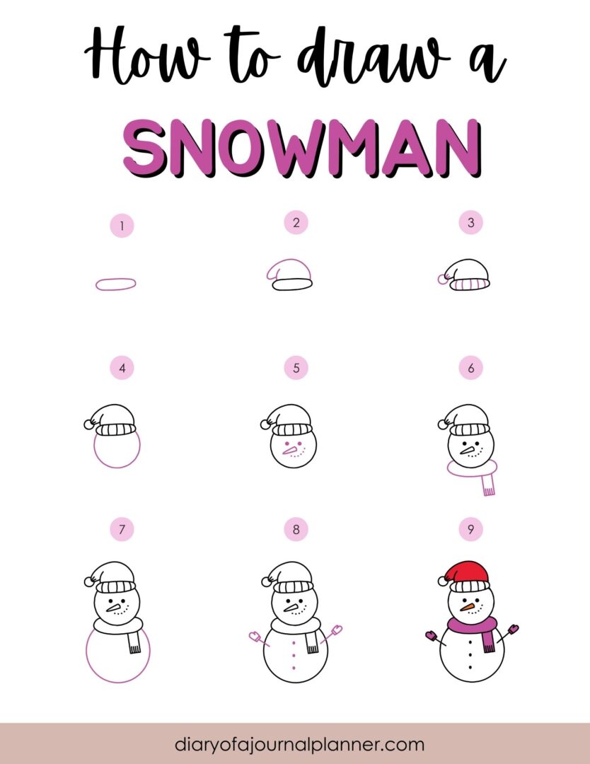 Easy Christmas Doodles (19 Cute Christmassy Bullet Journal Doodles)