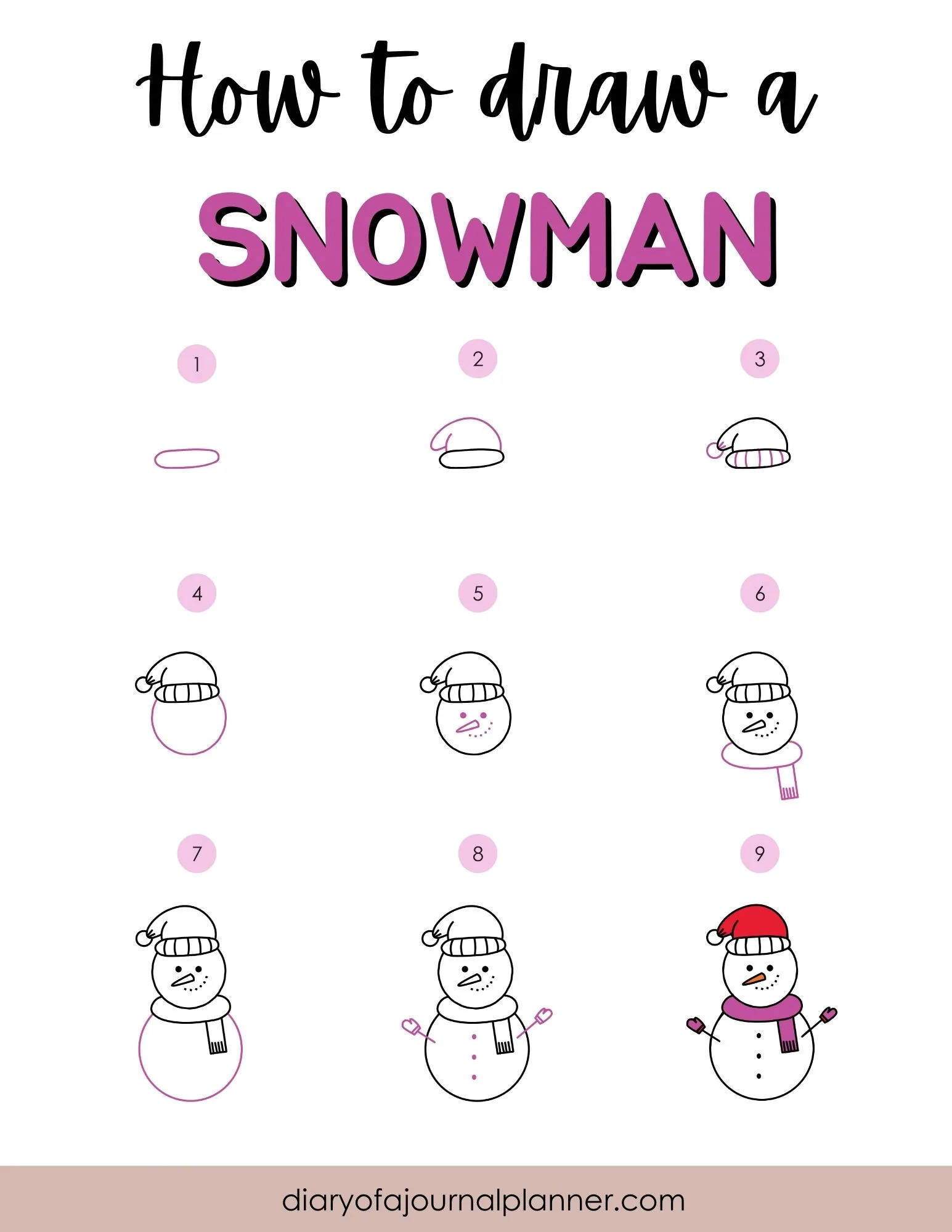 Easy Christmas Doodles (19 Cute Christmassy Bullet Journal Doodles)