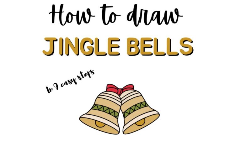 How to Draw Jingle Bells – Easy Christmas Bells Drawing To Try