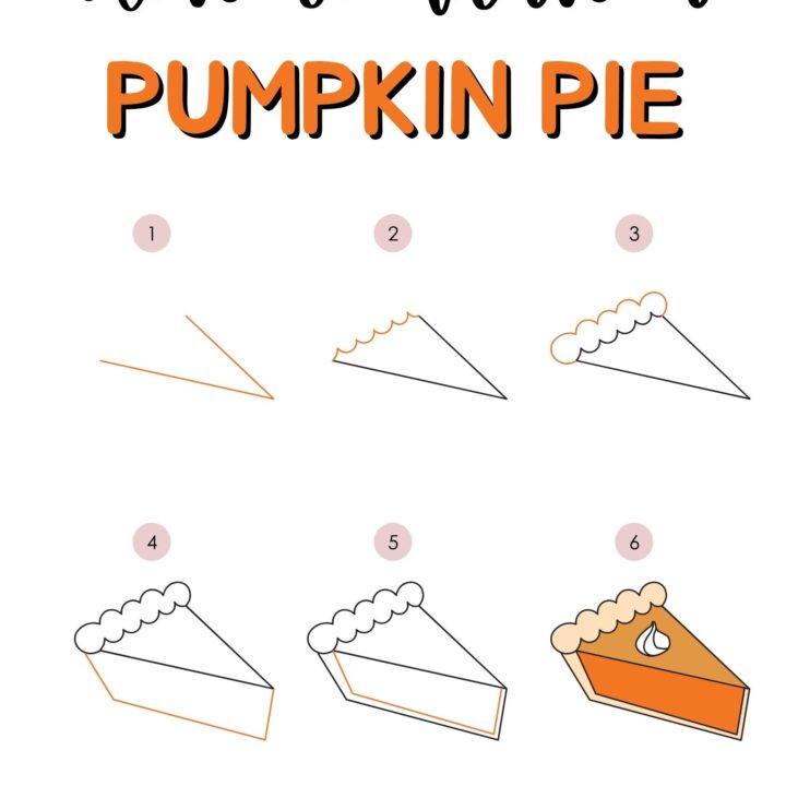How To Draw A Pumpkin Pie – Easy Pumpkin Pie Drawing To Try