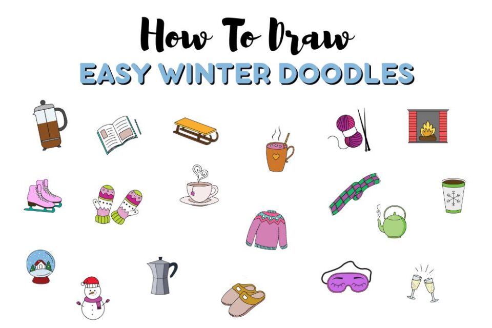 Easy Winter Doodles For Beginners