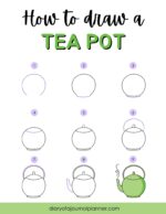 How To Draw A Tea Pot – Easy Tea Pot Drawing To Try