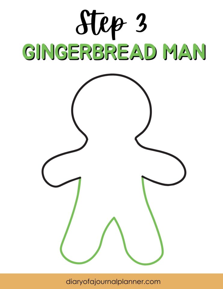 How to Draw A Gingerbread Man – Easy Gingerbread Man Drawing To Try