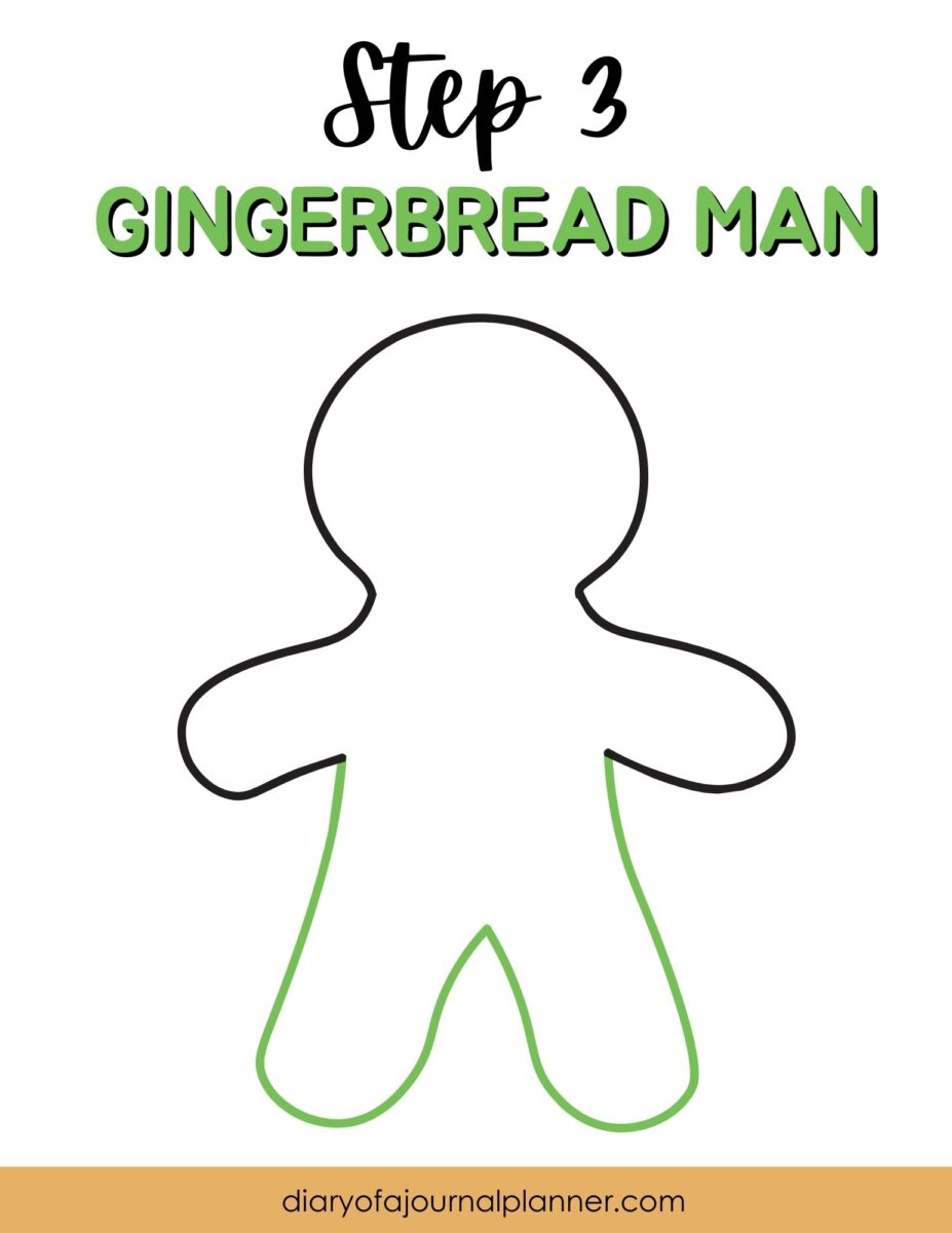 How to Draw A Gingerbread Man – Easy Gingerbread Man Drawing To Try