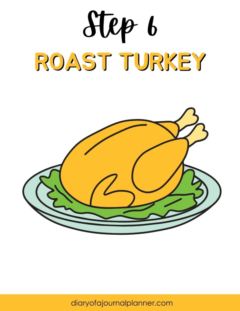 How To Draw A Roast Turkey – Easy Roast Turkey Drawing To Try
