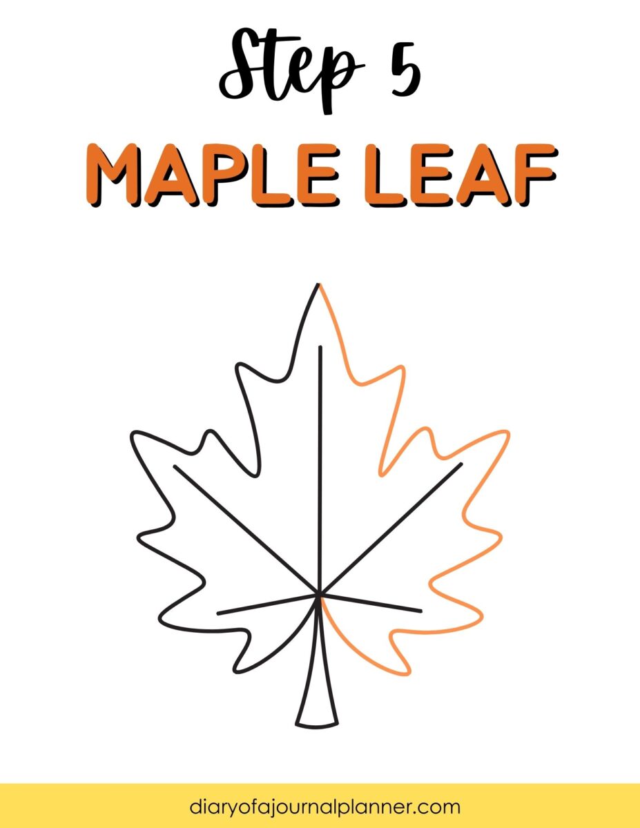 How To Draw A Maple Leaf - Easy Maple Leaf Drawing To Try