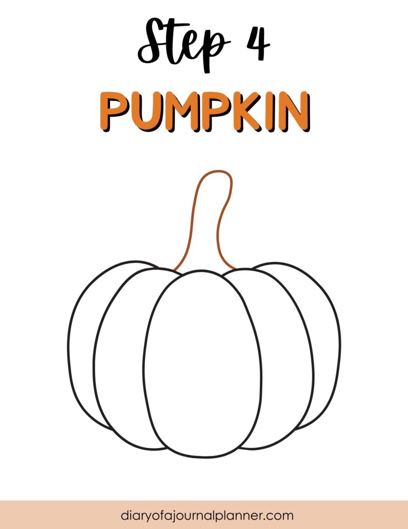 How To Draw A Pumpkin – Easy Pumpkin Drawing To Try