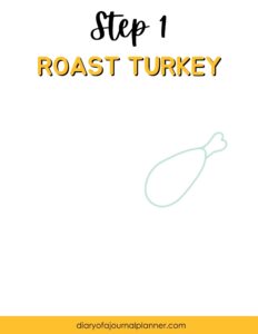 How To Draw A Roast Turkey – Easy Roast Turkey Drawing To Try