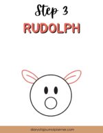 How to Draw Rudolph – Easy Rudolph Drawing To Try