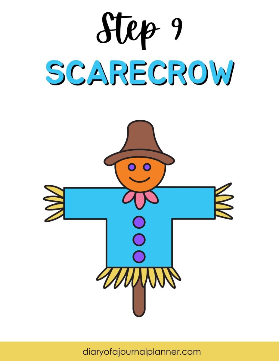 How To Draw A Scarecrow – Easy Scarecrow Drawing To Try