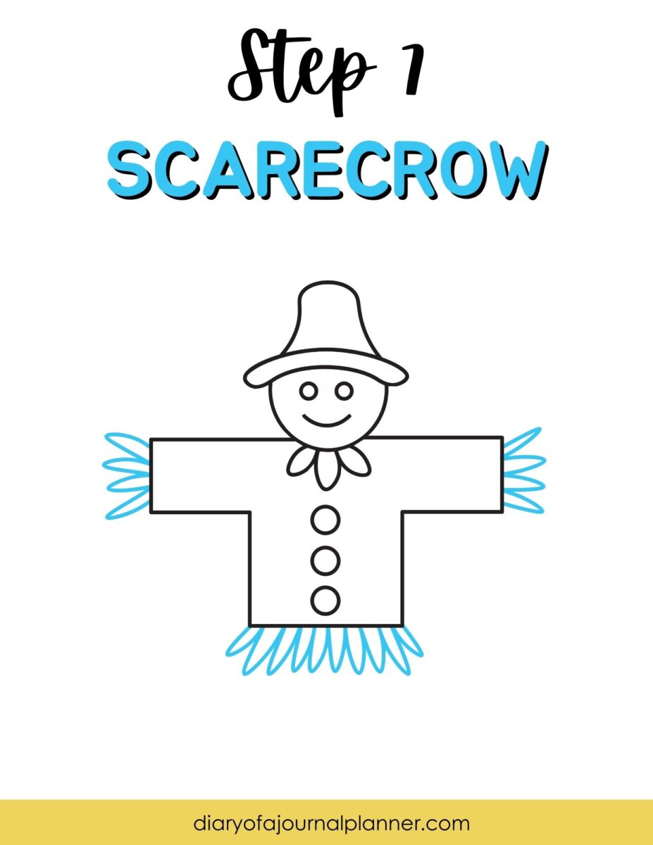 How To Draw A Scarecrow – Easy Scarecrow Drawing To Try