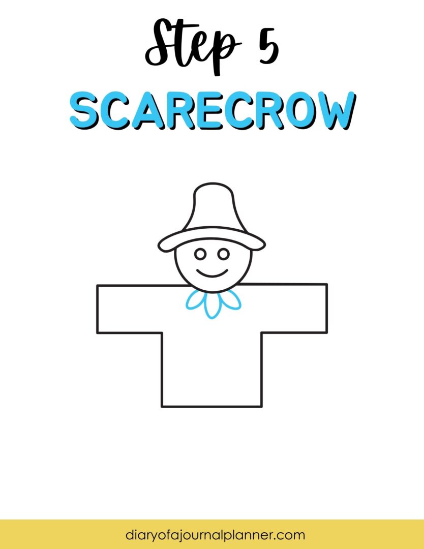How To Draw A Scarecrow – Easy Scarecrow Drawing To Try