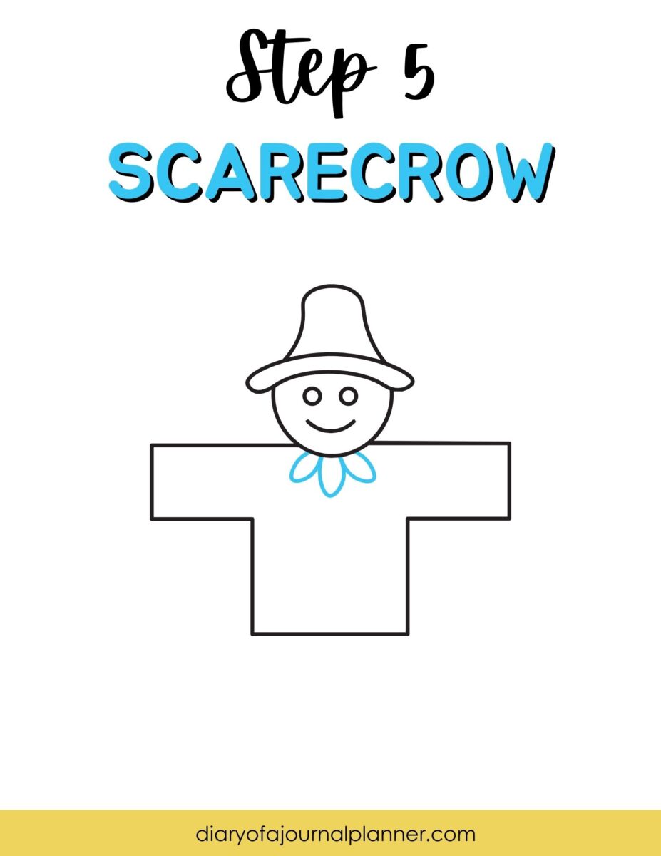 How To Draw A Scarecrow – Easy Scarecrow Drawing To Try