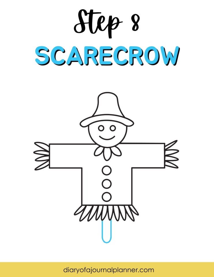 How To Draw A Scarecrow – Easy Scarecrow Drawing To Try