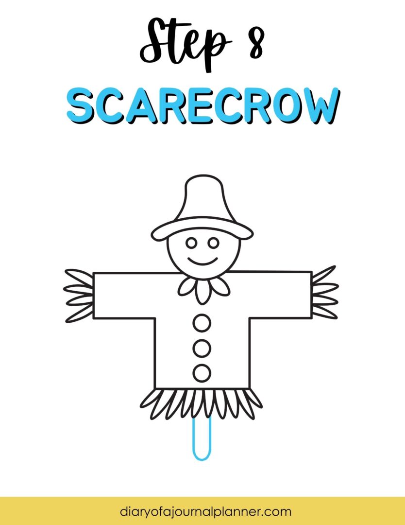 How To Draw A Scarecrow – Easy Scarecrow Drawing To Try